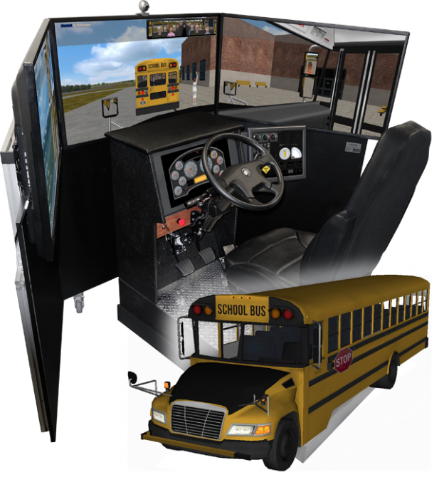 Schoolbus 1 Virage Simulation Driving Simulator Systems Car